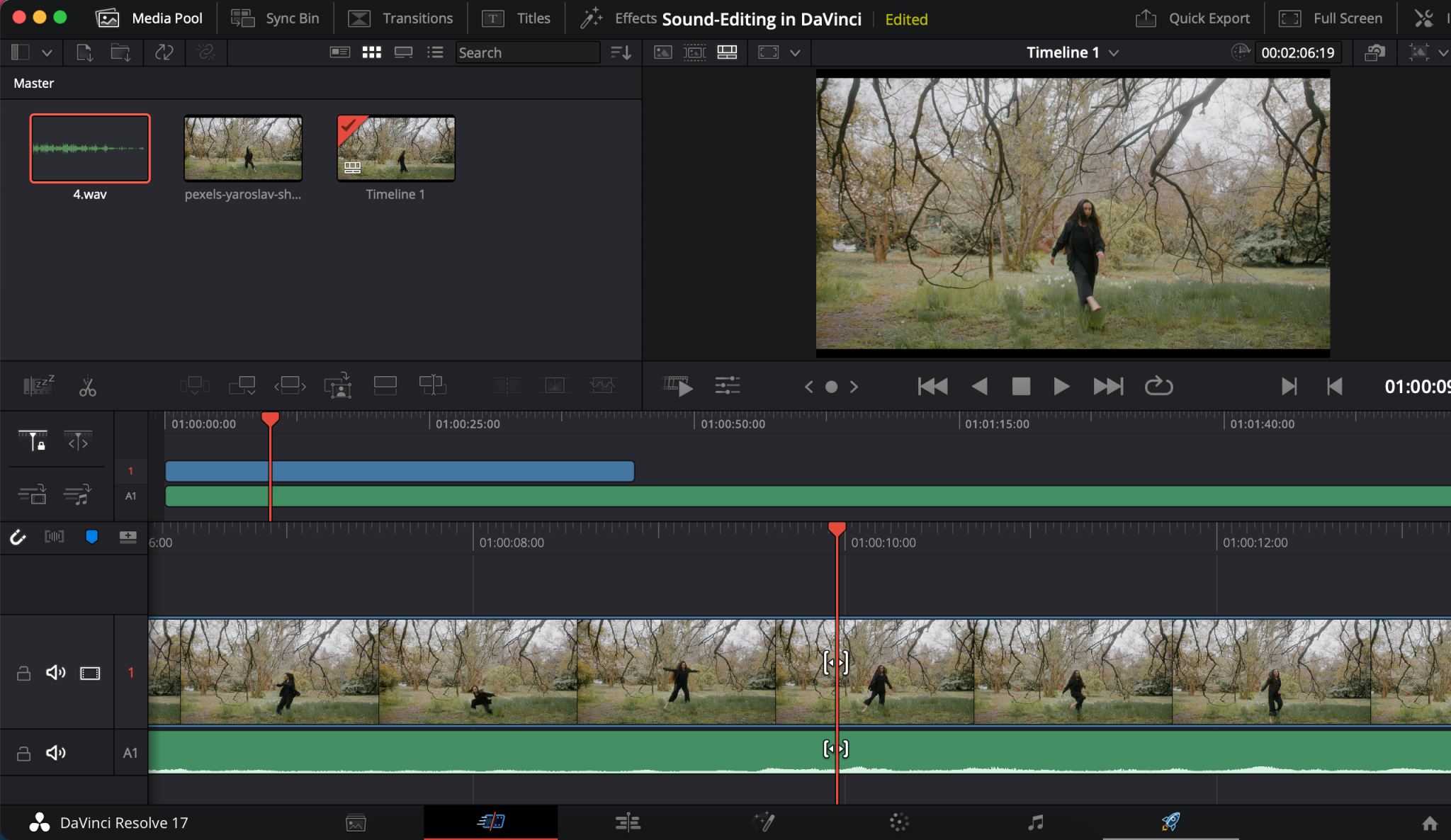 Using Davinci Resolve Part 2 Introduction To Sound Editing Trinity Laban Av Support Knowledgebase