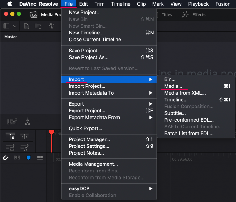 Using Davinci Resolve Part 3 Move Your Database Project Between Computers Trinity Laban Av
